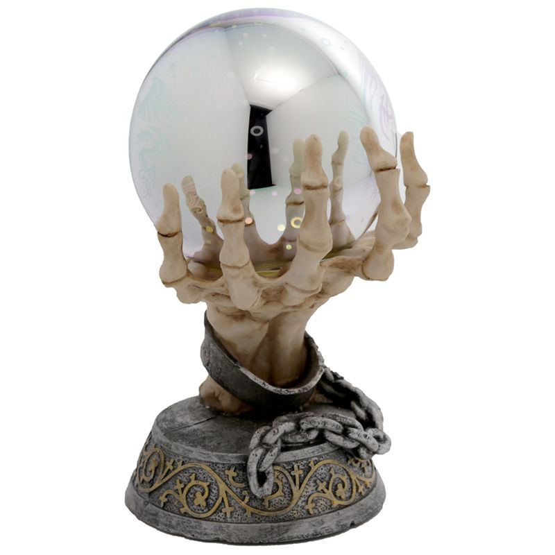 Skeleton Hand Holding Crystal Ball